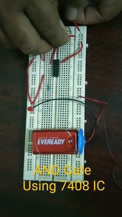 AND Gate Using 7408 Ic # electronics - YouTube