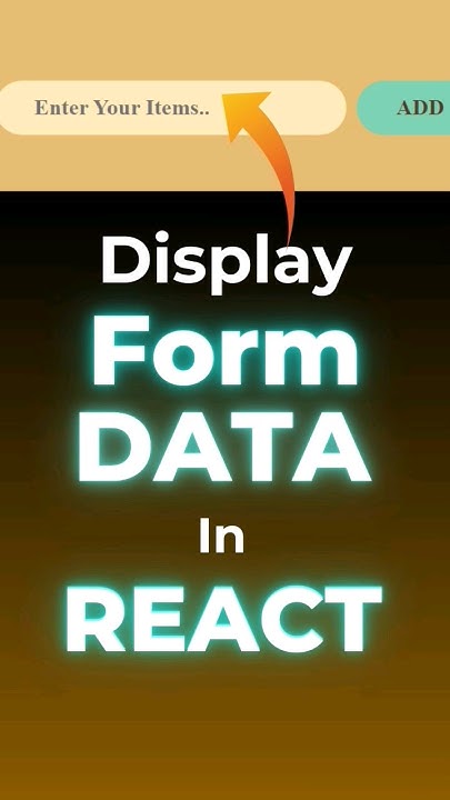 how to display form data dynamically in react js. #reactjs #reactjstutorial #webdevelopment ...