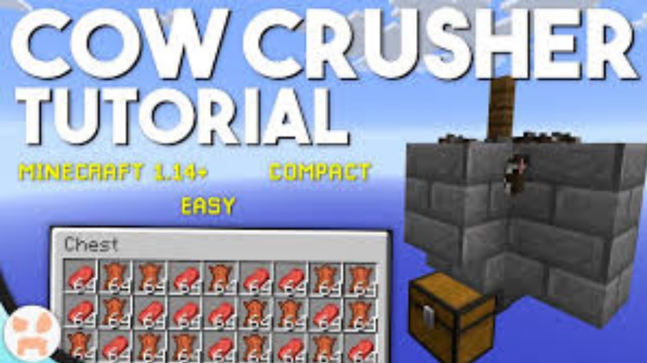 UNLIMITED Beef and Leather Farm Minecraft Pocket Edition MCPE java ...