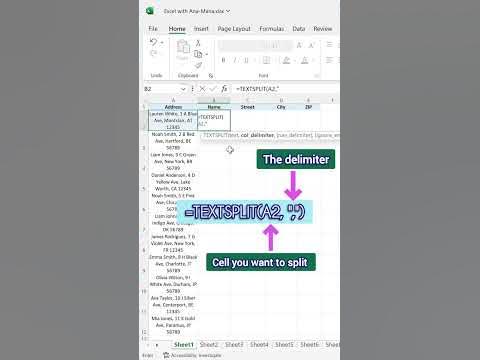 How to easily split text using a simple function - YouTube
