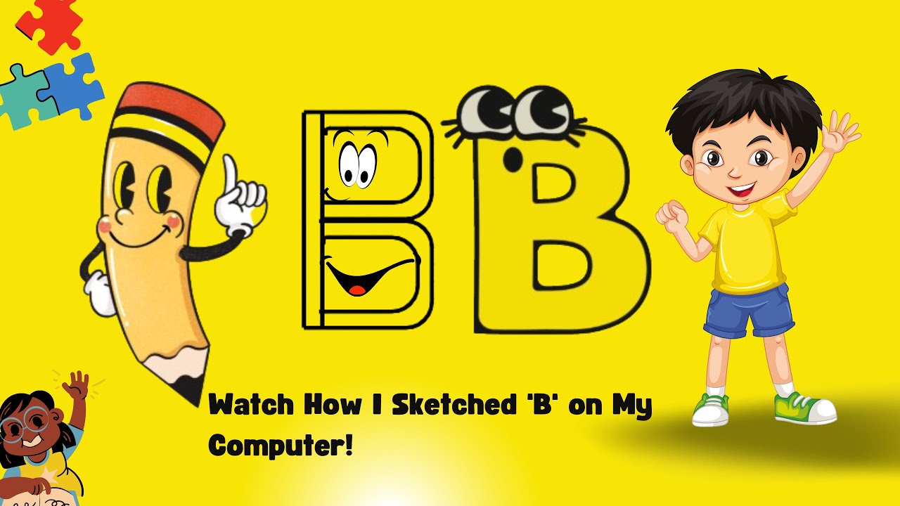Watch How I Sketched 'B' on My Computer! - YouTube