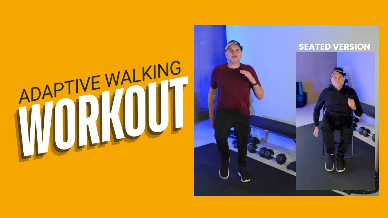 15-Minute Adaptive Walking Workout for Beginners - YouTube