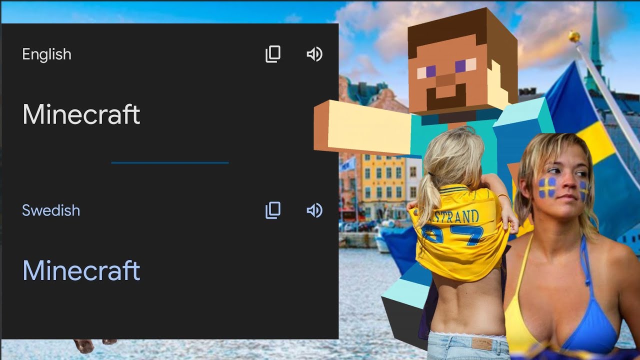 Minecraft in different languages meme - YouTube