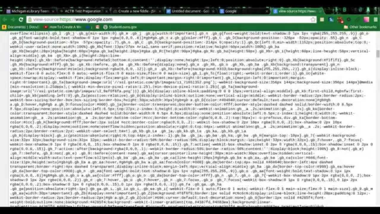 How to create google main page - YouTube