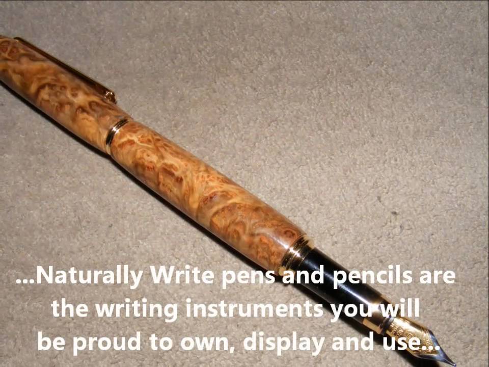 Naturally Write - Handcrafted Pens and Pencils - YouTube