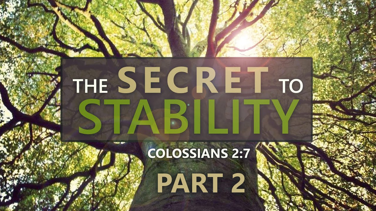 The Secret To Stability (Part 2) - Pastor Stacey Shiflett - YouTube