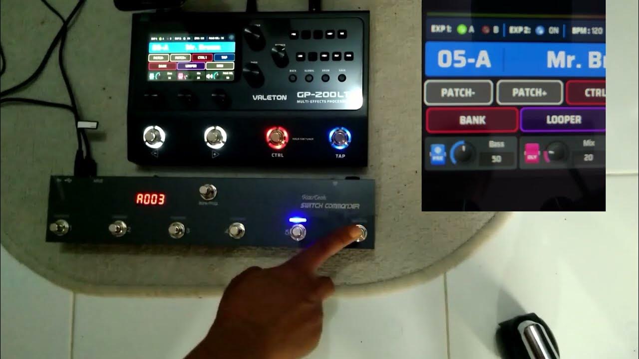 Valeton GP200LT with Midi Controller - YouTube