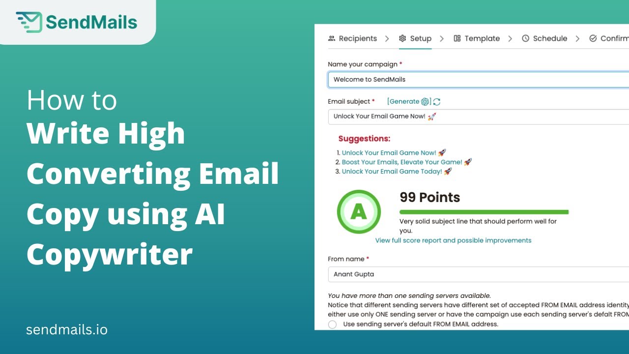SendMails AI Email Copywriter | Write High-Converting Emails with AI ...