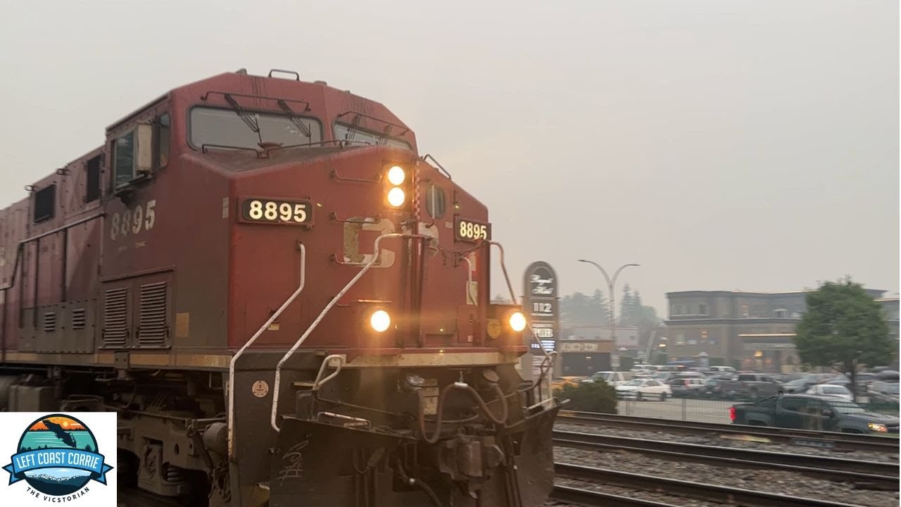 CP# 8895-Westbound Coal Train Departing Revelstoke, BC Canada - YouTube