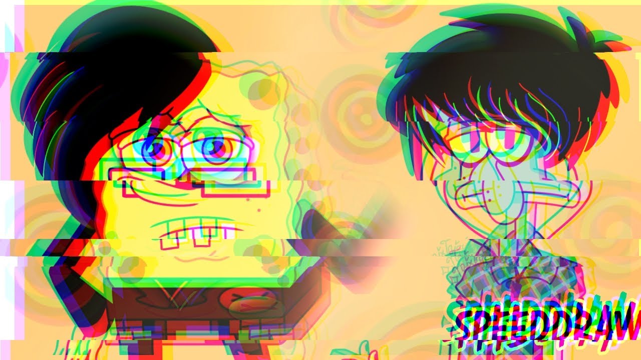 Emo Spongebob & Emo Squidward (SpeedDraw) - YouTube