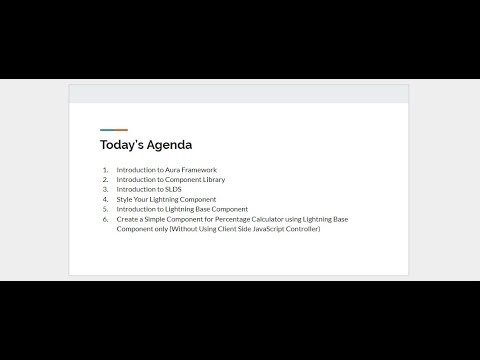 Lightning Component Development Session Day 2 - Style your component - SLDS - YouTube