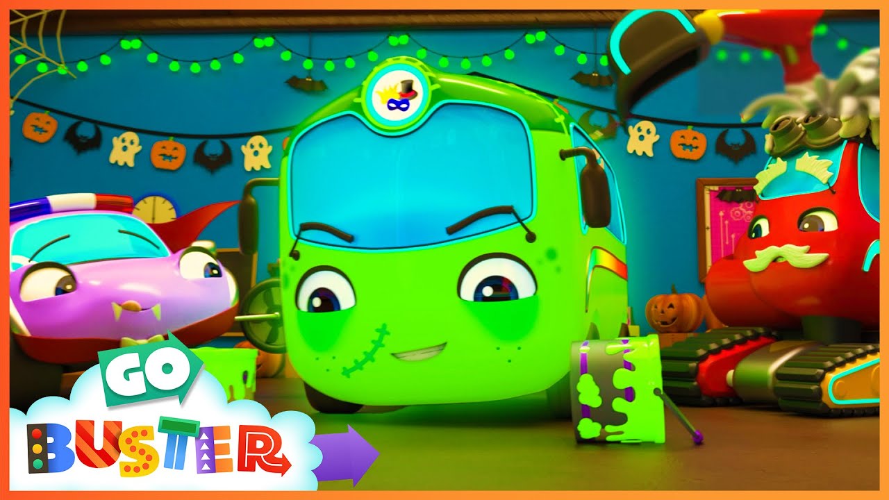Glowing Green Buses Are ZOMBIES | Go Buster's Adventures | Kids Videos ...