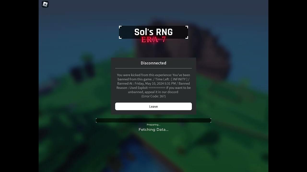 getting banned in sols rng?? - YouTube