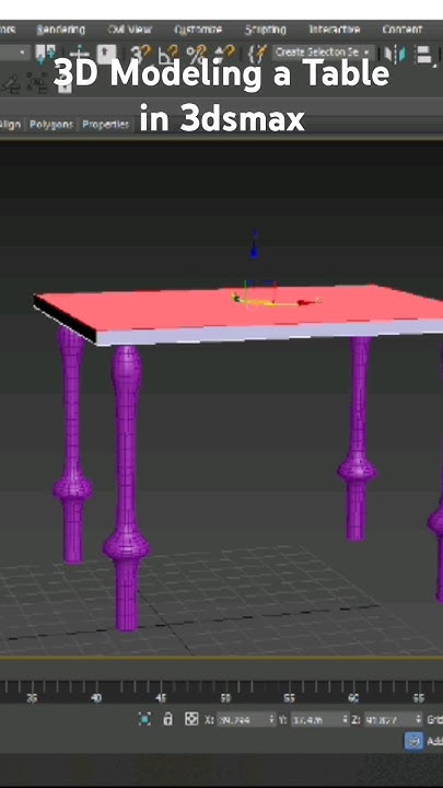 3D Modeling in 3dsmax | How to Model a Table #3d #interiordesign #3dsmax - YouTube