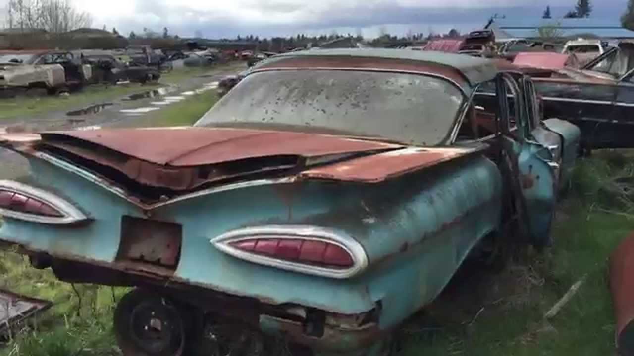 1959 Impala junkyard find - YouTube