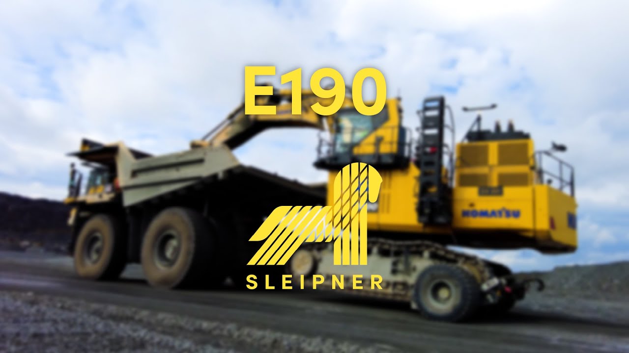 Sleipner E190 dollies with Komatsu PC2000 - YouTube