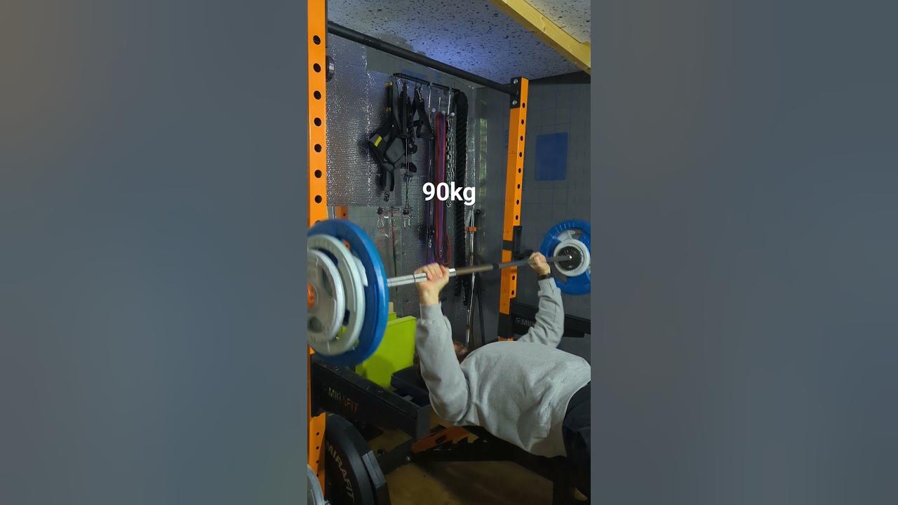 90kg Bench 1RM - YouTube