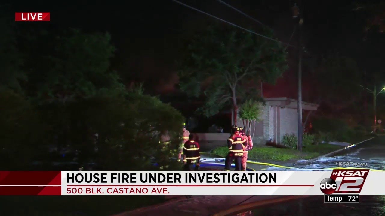 VIDEO: House fire under investigation in Alamo Heights area - YouTube