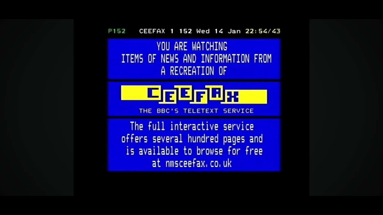 Pages from Ceefax 14/01/2026 - YouTube