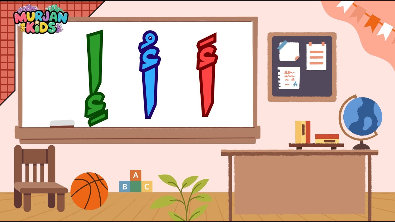 تعلم الحروف العربية للأطفال |كتابة و قراءة حرف الألف أ Learn Arabic ...