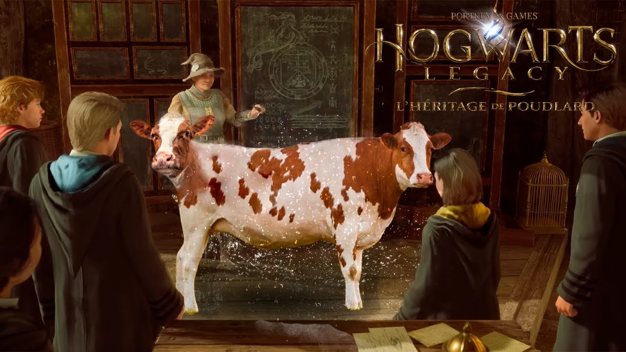 See what they did to my cow!! Hogwarts Legacy - YouTube