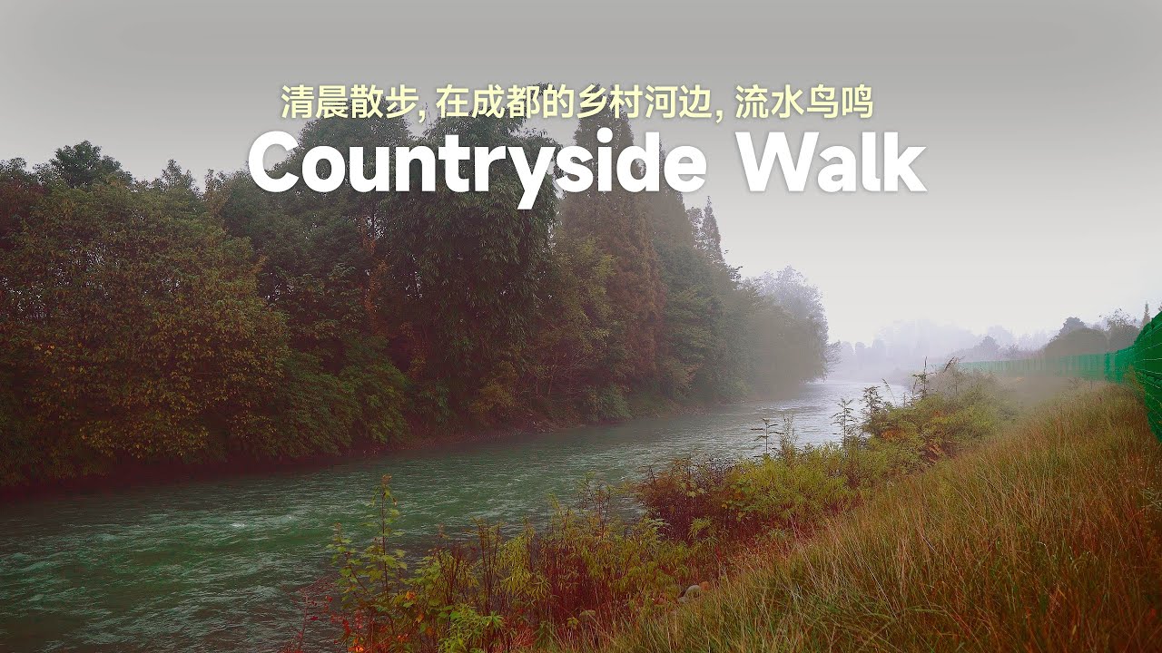 Countryside Walk in the Morning, So Peaceful & Relax ! Birds Singing ...