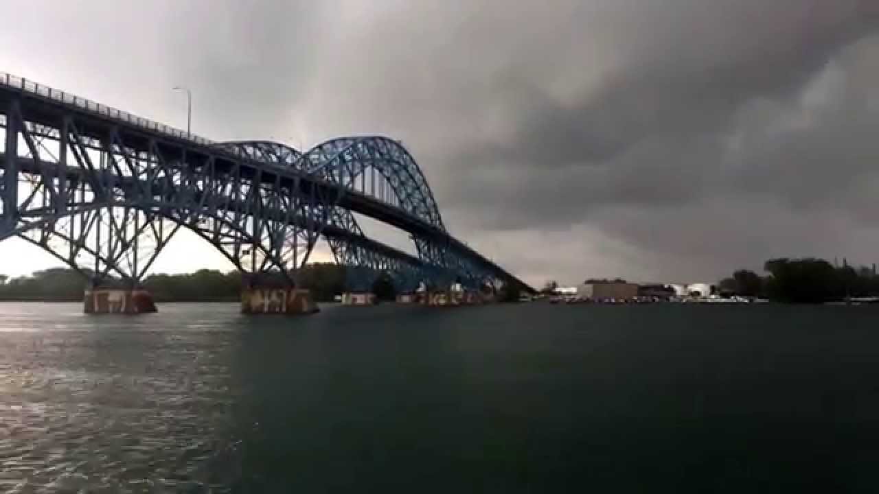 Grand Island Bridge Timelapse July 7, 2015 - YouTube