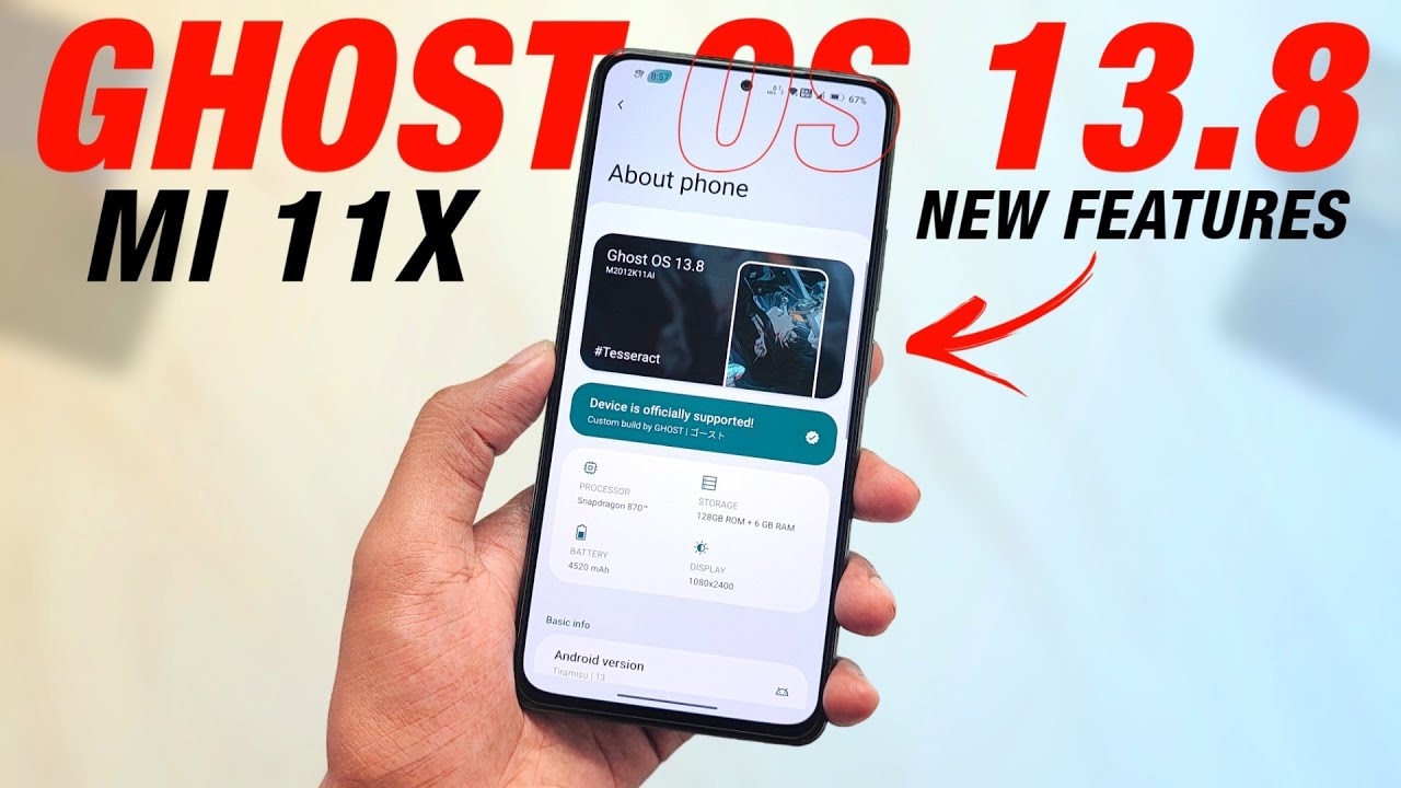 Ghost OS 13.8 Rom For Mi 11X & POCO F3 | Android 13 | Smooth | New ...