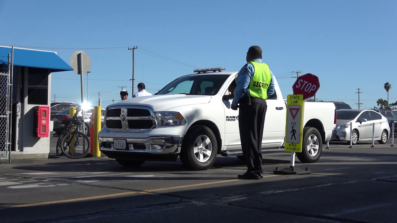BOEING AEROSPACE SECURITY GUARD ASKS FOR FILM PERMIT - YouTube