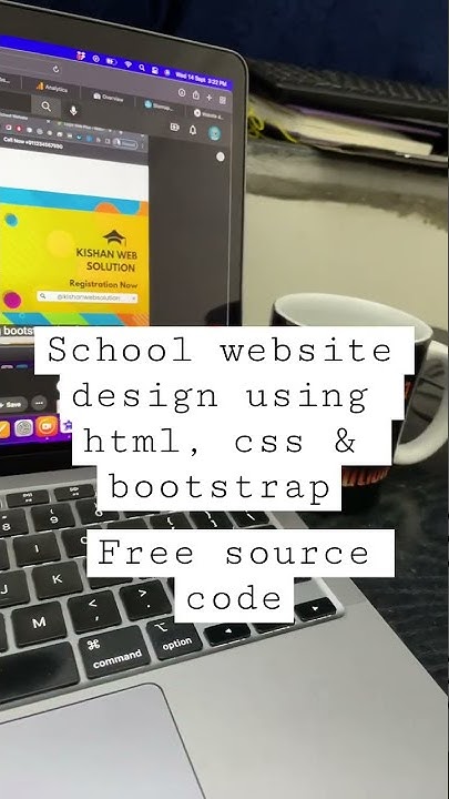 How to make school website using html, css & bootstrap #html #shorts # ...