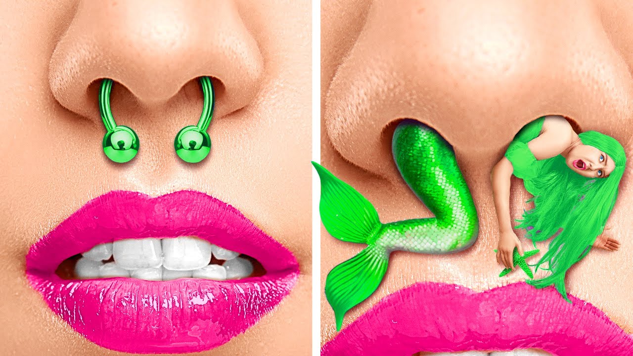 HOW TO BECOME A POPULAR MERMAID 🌊💚 DIY Ideas And Hacks for Mermaids by ...