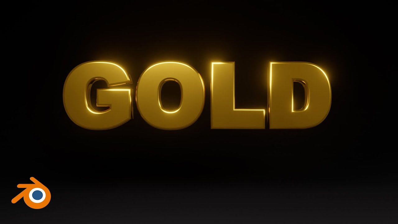 Create 3D Gold Text Animations in Blender - Eevee Tutorial Reveal ...