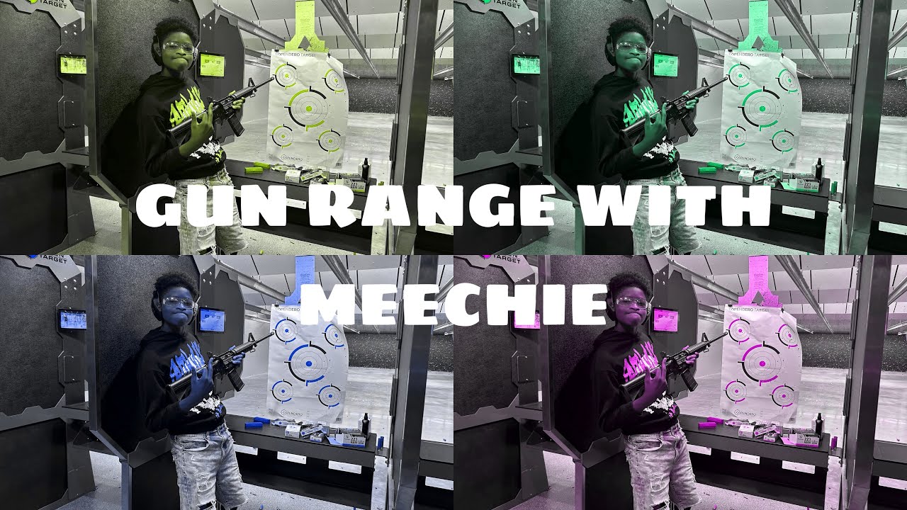 MEECHIE AT THE GUN RANGE FOR THE FIRST TIME 🔫 !!! - YouTube