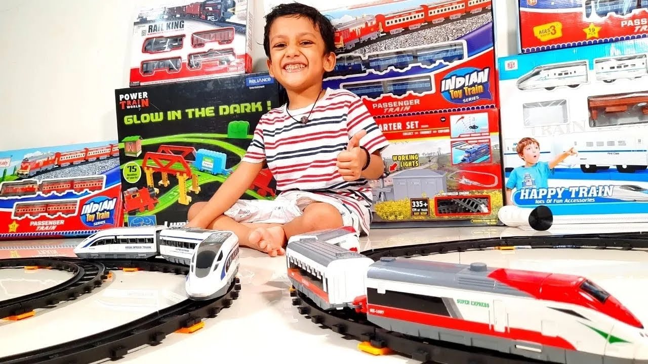 Cucudus Playing With High speed Toy train | RC train vs High speed ...