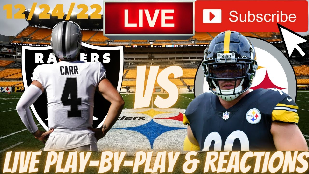 Las Vegas Raiders vs Pittsburgh Steelers Saturday Night Football Live ...
