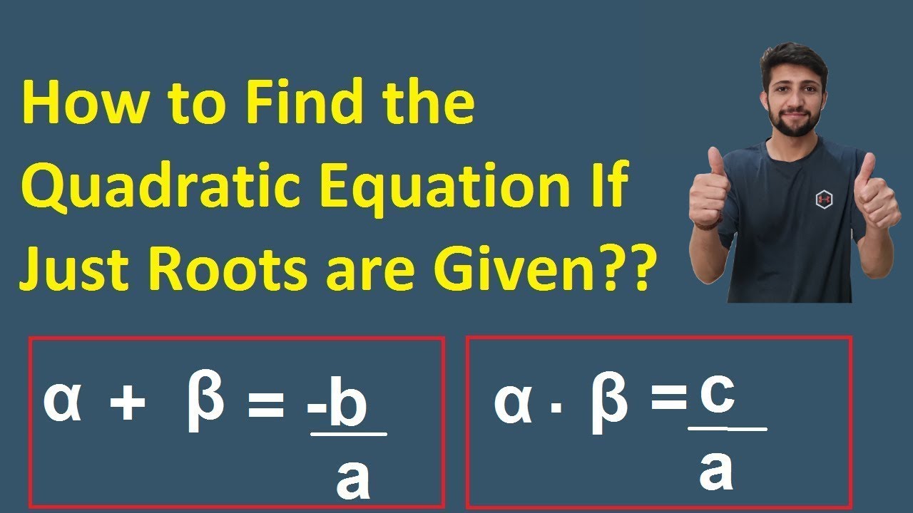 How To Form A Quadratic Equation With Given Roots learnwithalizubair how-to-form-a-quadratic-equation-with-given-roots-learnwithalizubair