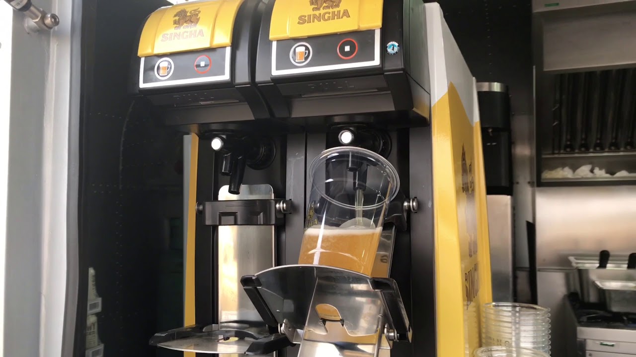 Draft Beer Machine by Singha Beer Thailand - YouTube