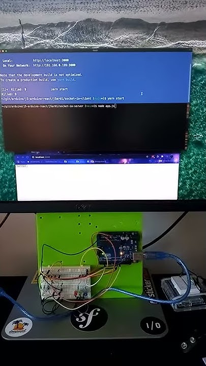 Arduino, JohnnyFive, Socket.io and React - YouTube