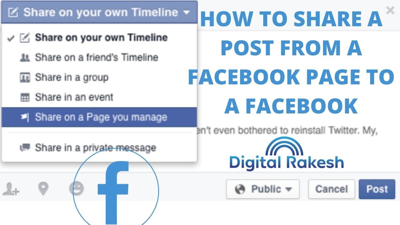 How do I share posts from my Page to my linked group on Facebook - YouTube