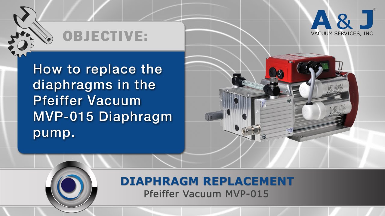 AJVS Pfeiffer Vacuum MVP-015 Diaphragm Replacement Tutorial - YouTube