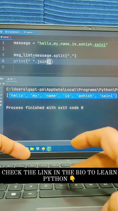 Convert List To Space Separated String In Python Programming 🌟convert String List Split