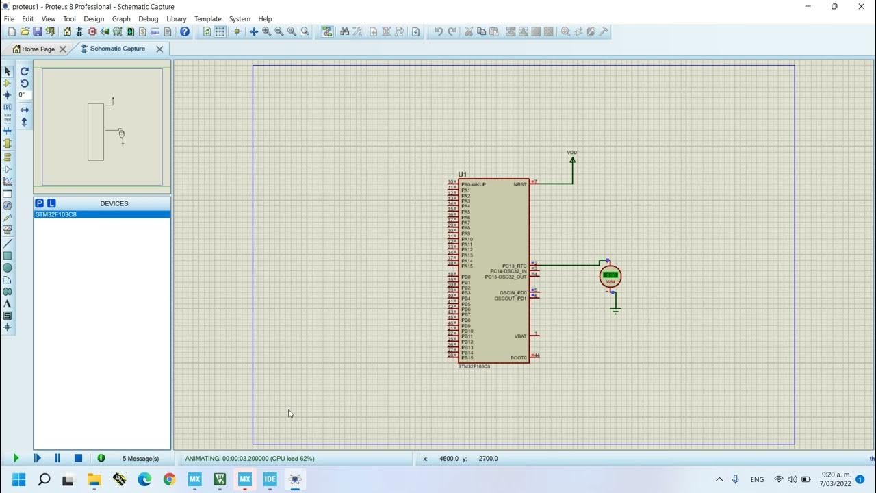 CURSO STM32 CLASE 6. TIPS Simualción STM32 en proteus. Parte 2 - YouTube