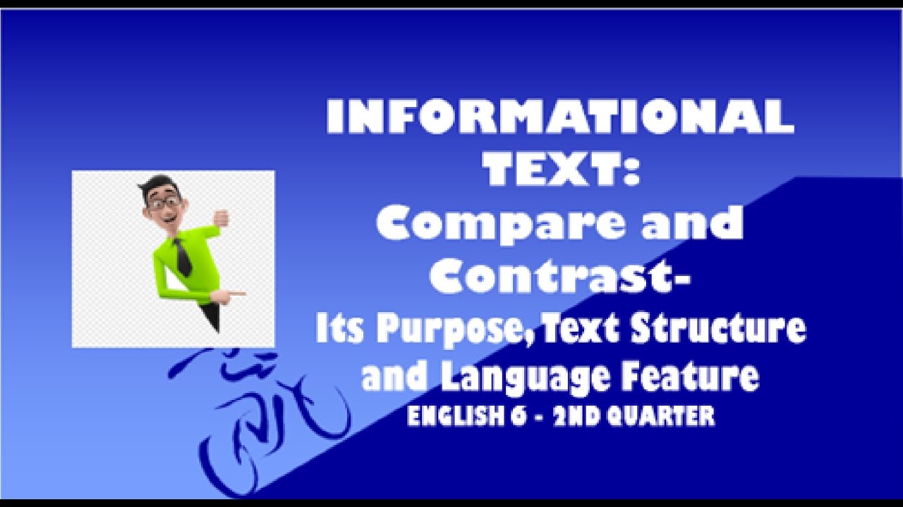 INFORMATIONAL TEXT COMPARE AND CONTRAST - YouTube