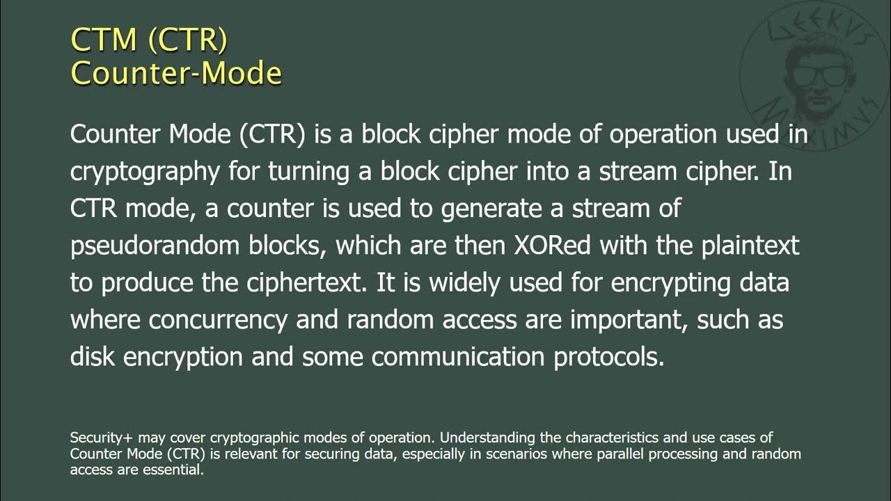 CTM or CTR - Counter-Mode - YouTube