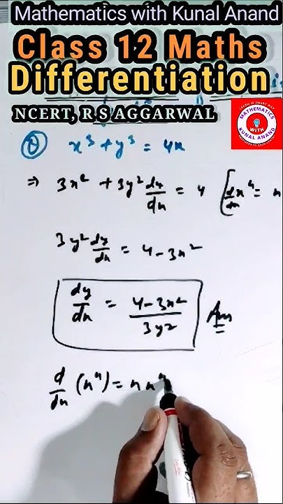 ncert class 12 math chapter 5 continuity and differentiability | differentiation |implicit ...