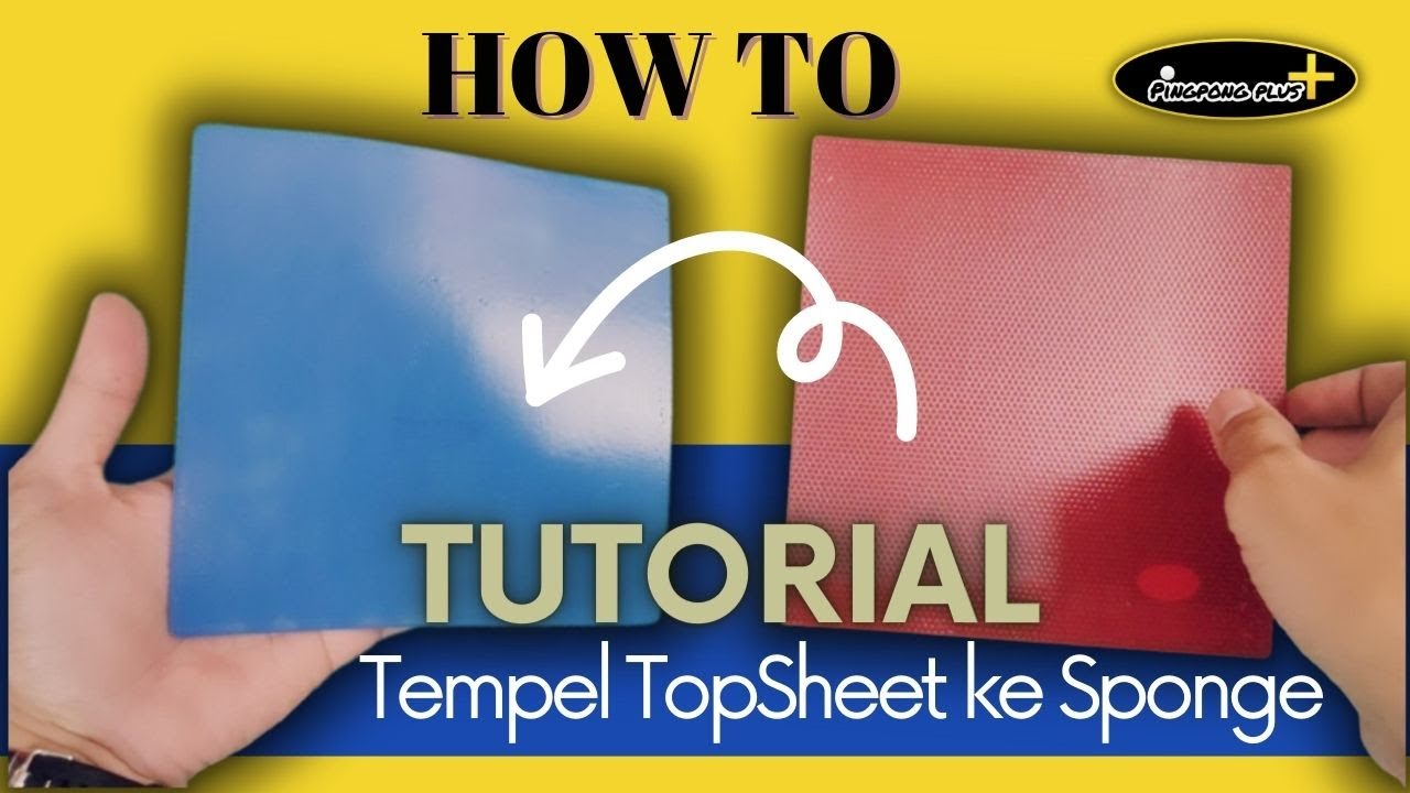 TUTORIAL || HOW TO attaching the topsheet to the sponge - YouTube