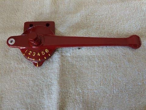 Rebuilding a Farmall H hand friction throttle lever - YouTube