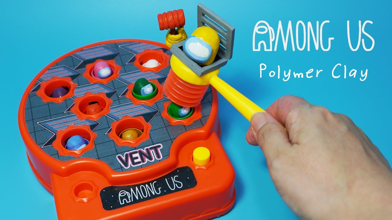 Making Among Us With Polymer Clay/어몽어스 만들기 - YouTube