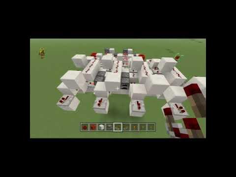 Minecraft redstone binary to hexadecimal and hexadecimal to binary - YouTube