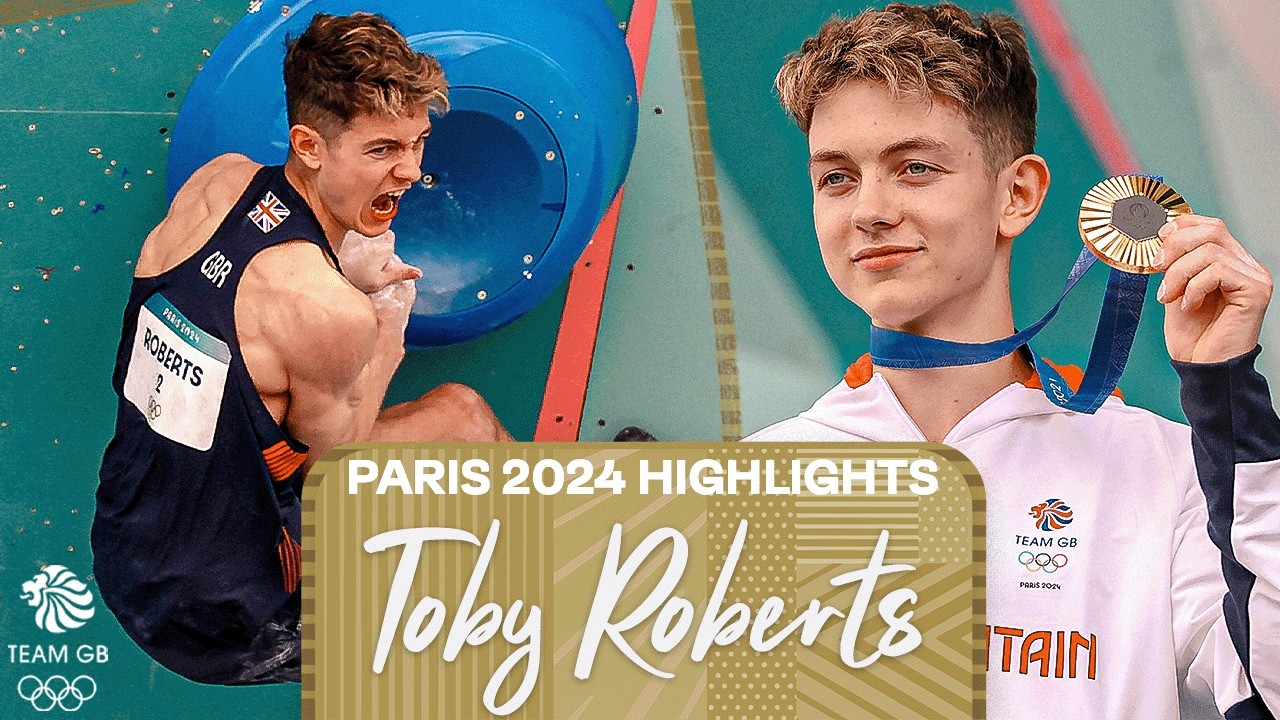 WHAT A MOMENT! 🤩 | Toby Roberts Wins GOLD In Men's Combined Climbing 🥇 ...